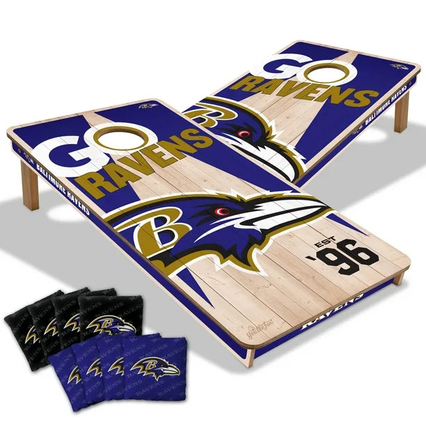 Baltimore Ravens All Wood Cornhole 2x4 by youthefan | AtlanticCoastSports
