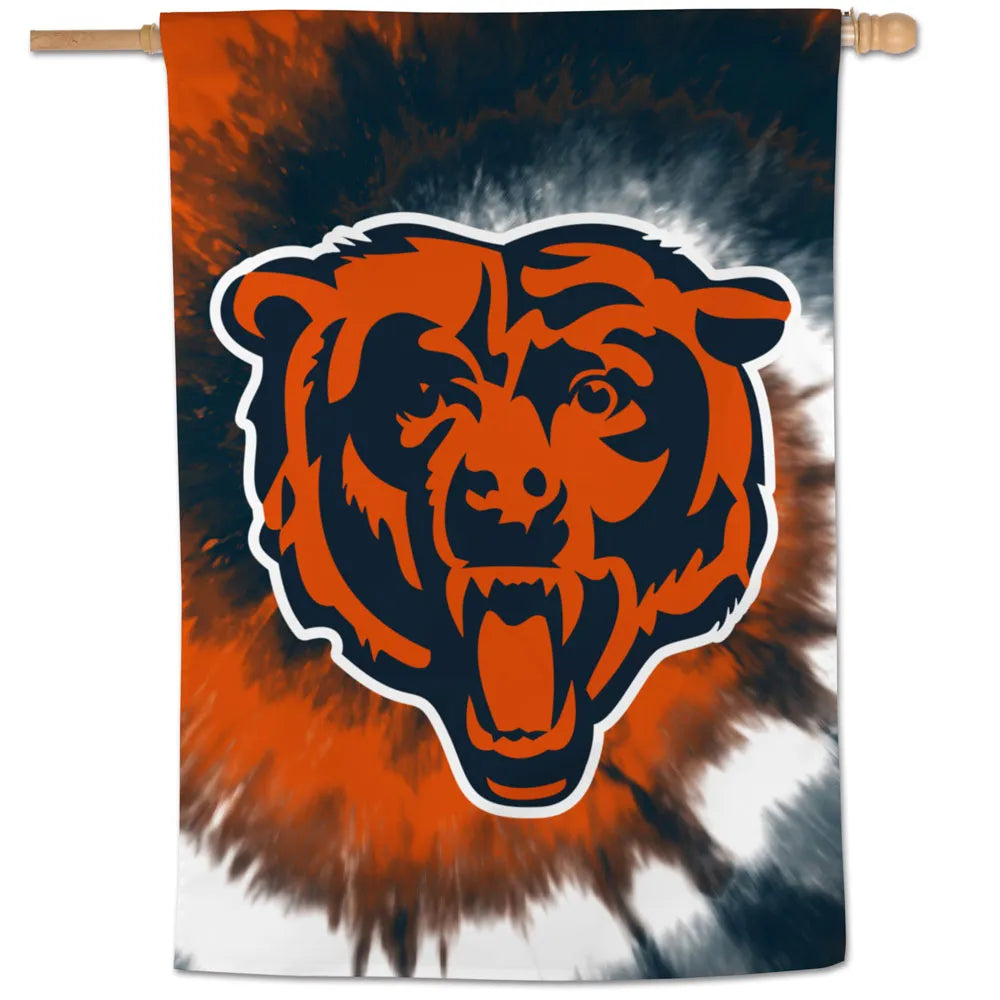 Chicago Bears Tie Dye Vertical Flag 28" x 40" | AtlanticCoastSports