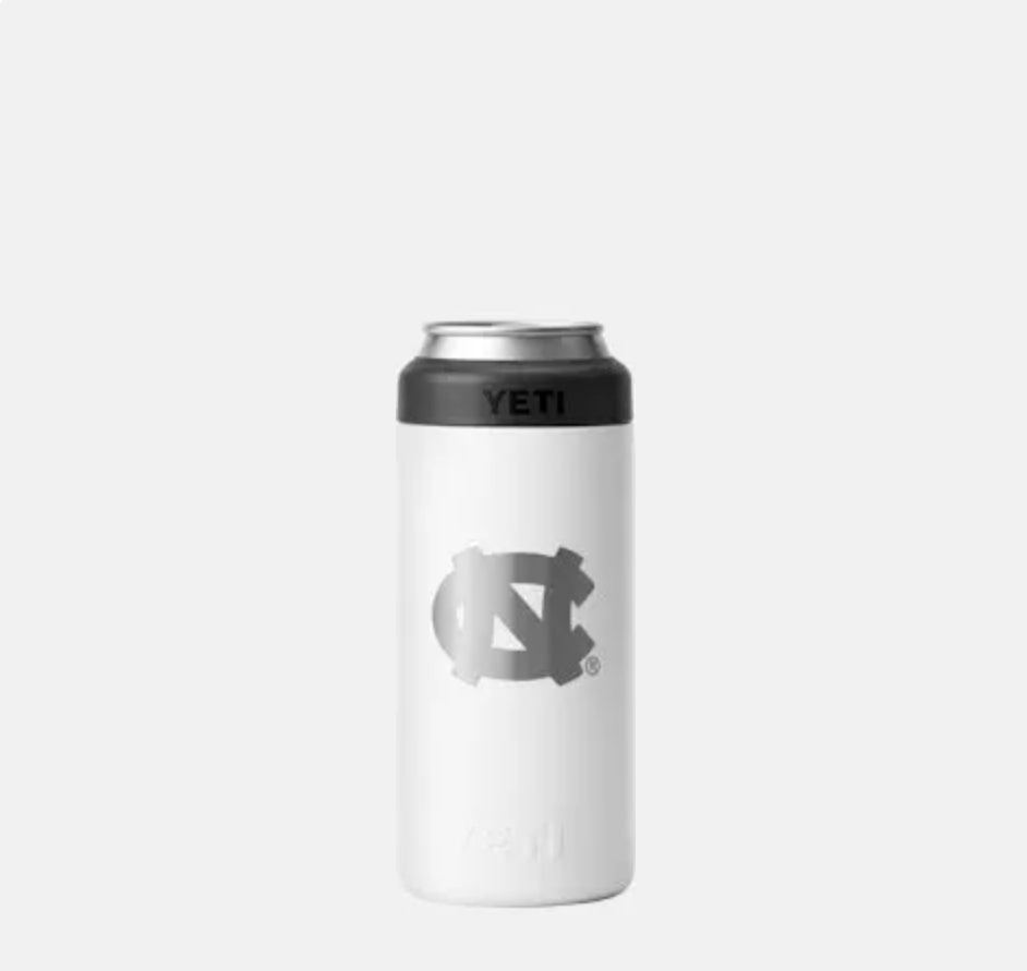 YETI LOGO UNC Tar Heels RAMBLER® 12oz COLSTER® Slim Can Cooler ...