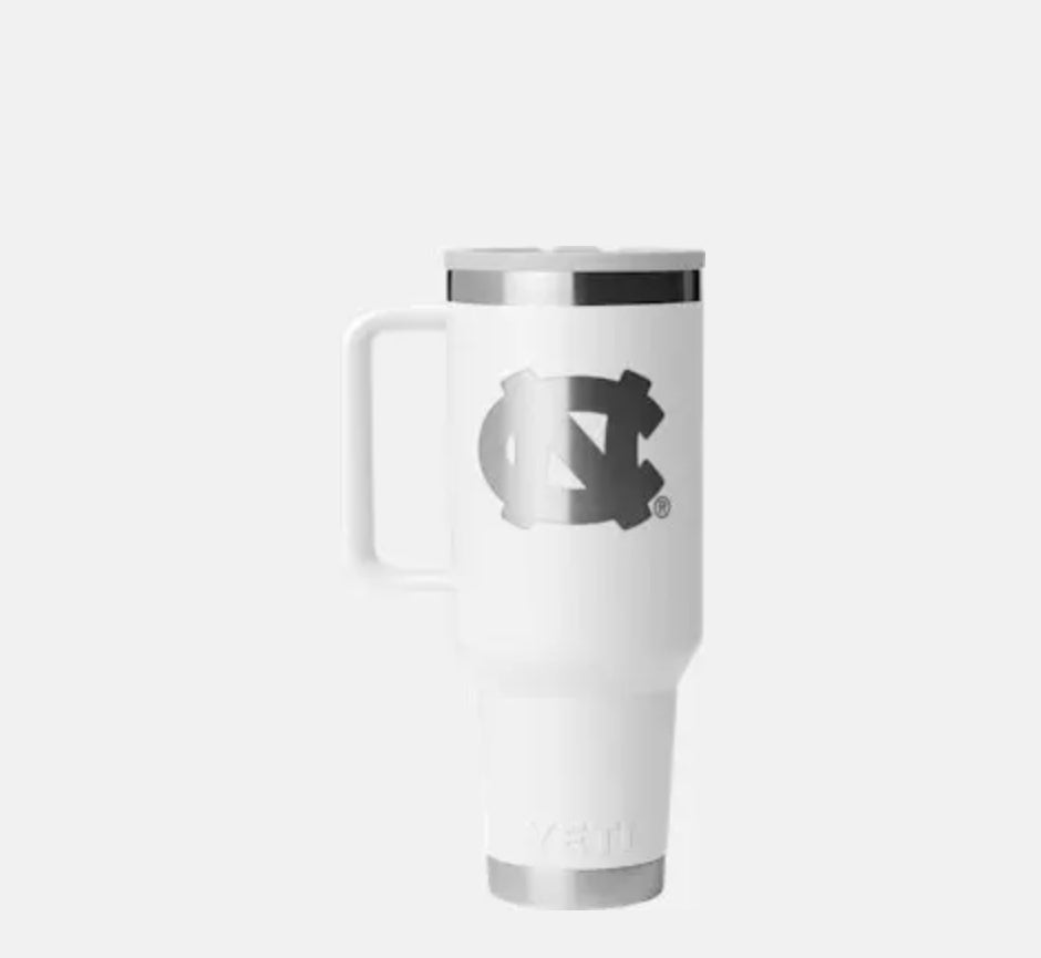 YETI LOGO UNC Tar Heels RAMBLER® 40oz Travel Straw Mug ...
