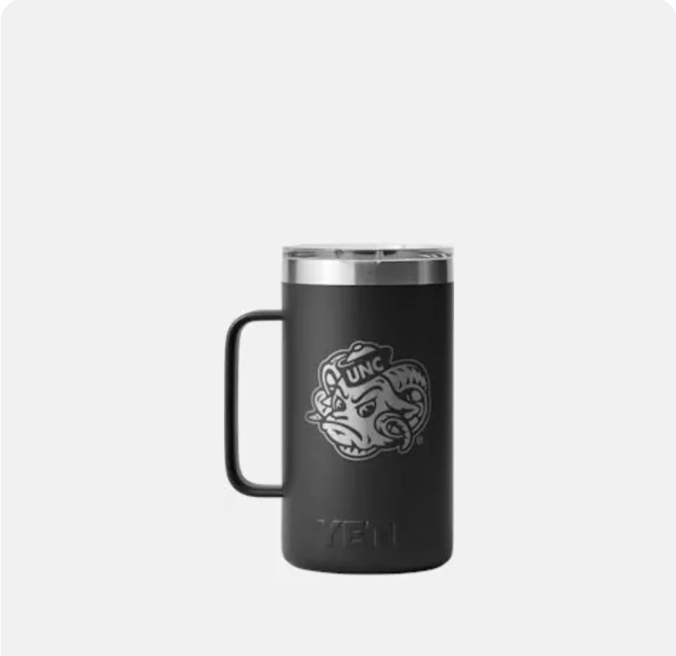 YETI RAM UNC Tar Heels RAMBLER® 24oz Mug | AtlanticCoastSports