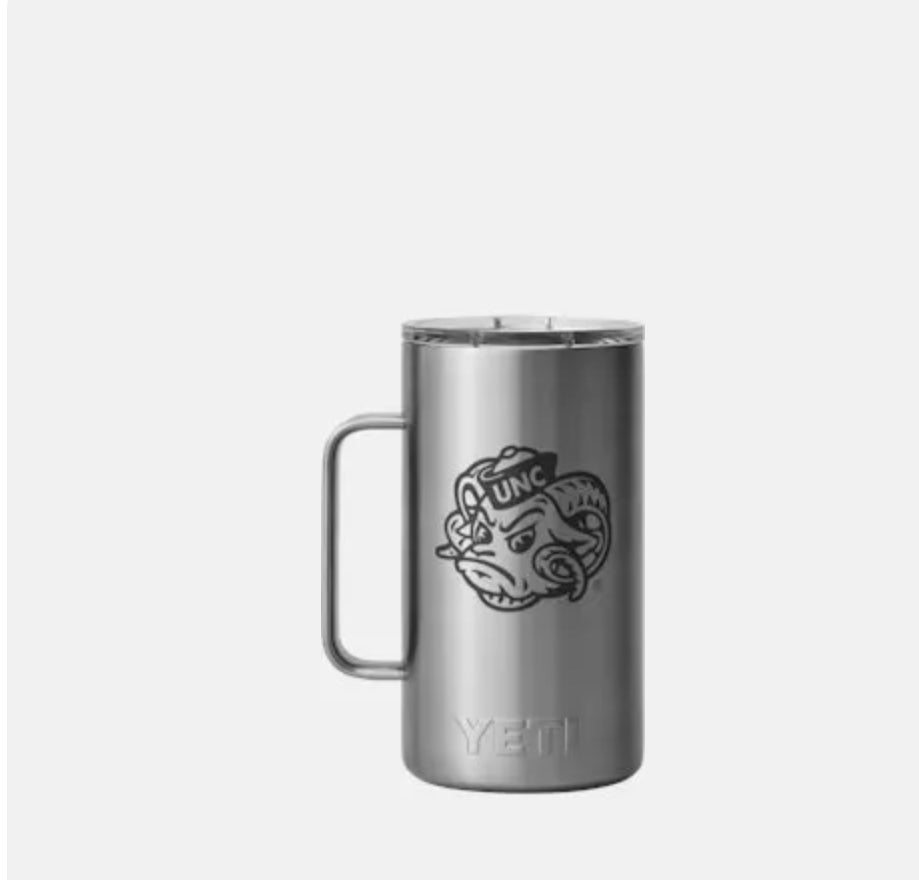 YETI RAM UNC Tar Heels RAMBLER® 24oz Mug | AtlanticCoastSports
