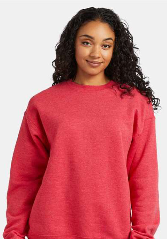 Hanes Crewneck Sweatshirt - P160 Red & Oranges Fully Printed with Your ...