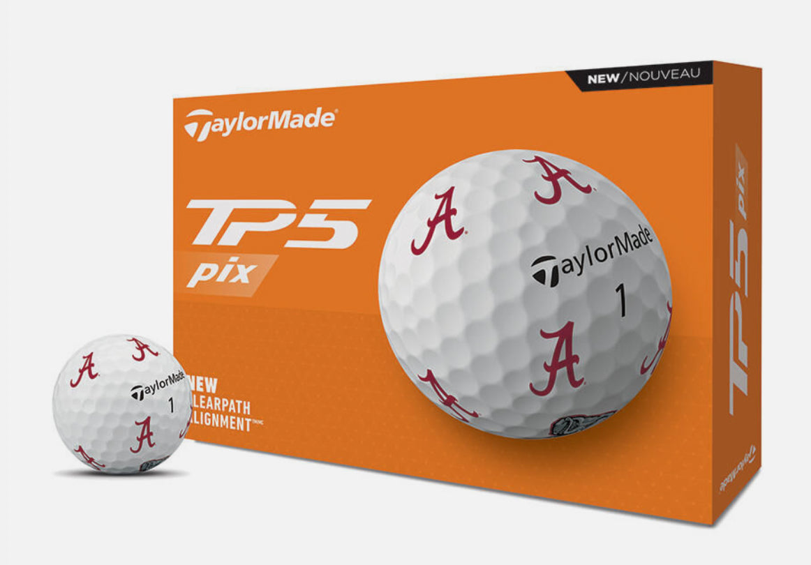 Alabama Roll Tide Taylormade TP5 pix 1 Dozen | AtlanticCoastSports