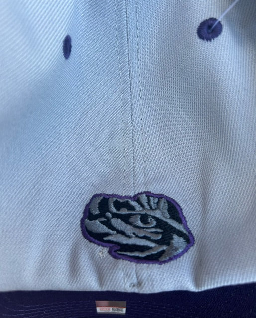 Zephyr's Grey LSU Tigers Fitted Hat | AtlanticCoastSports