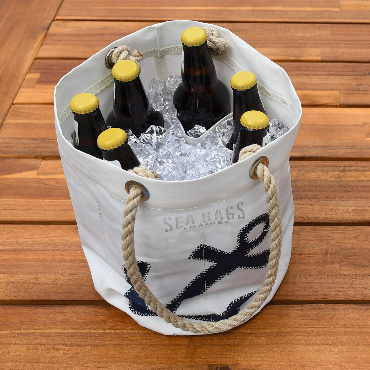 Sea Bags Navy Anchor Beverage Bucket Bag | AtlanticCoastSports