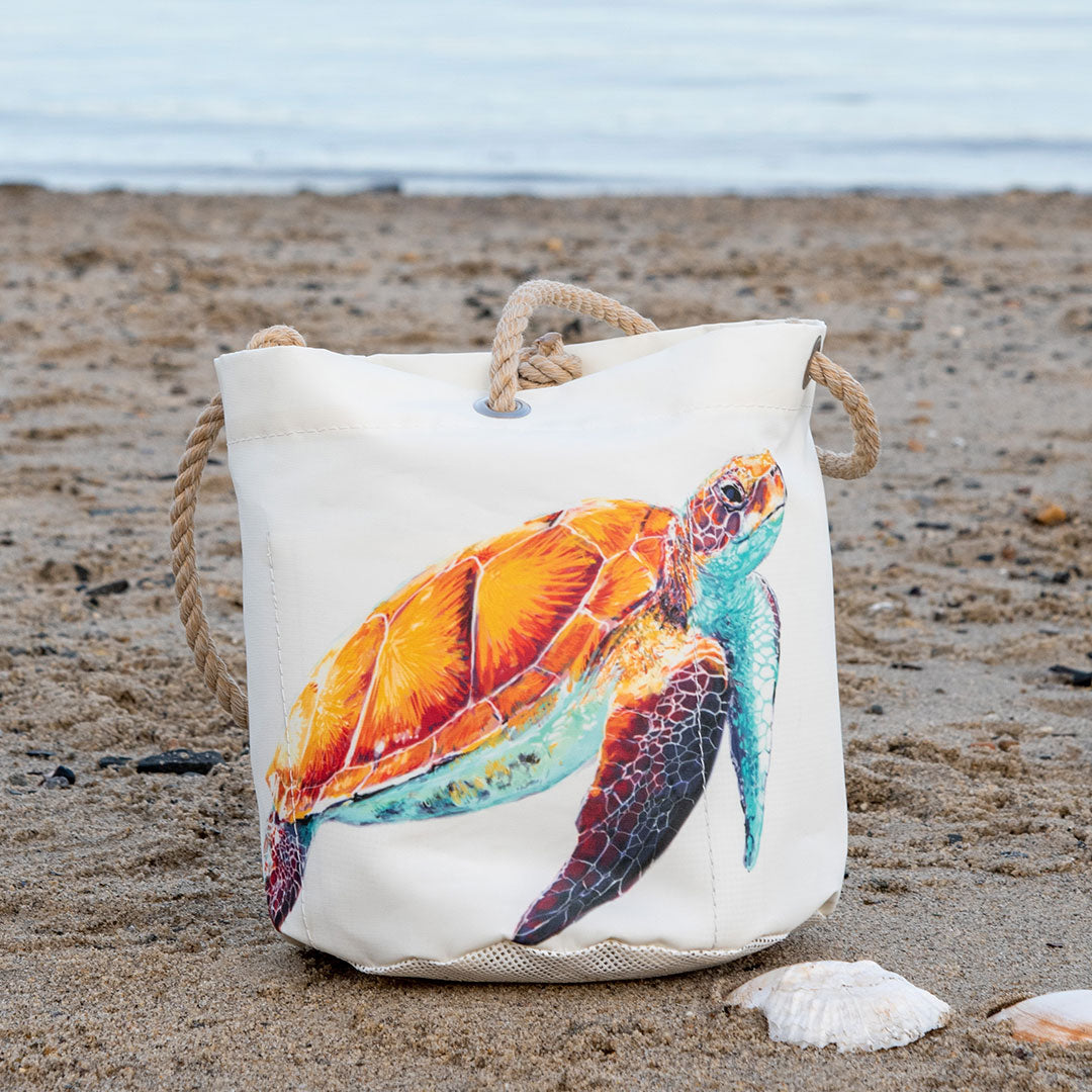 Sea Bags Multicolor Sea Turtle Beachcomber Bucket | AtlanticCoastSports