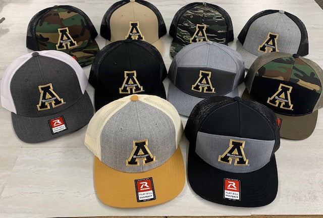 Appalachian State Mountaineers Richardson Flat Bill Hats ...