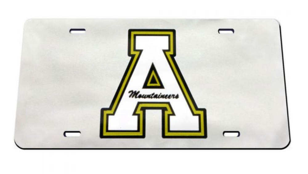 Appalachian State Mountaineers Specialty Acrylic License Plate clear ...