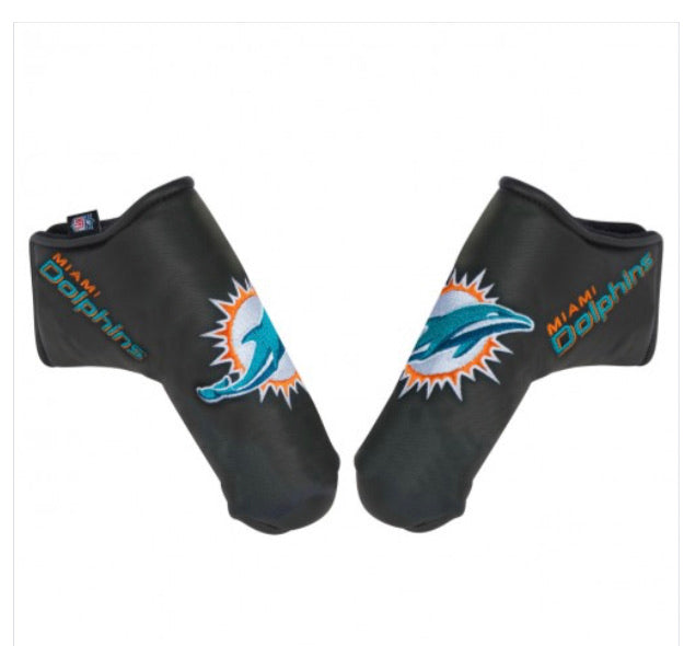 Miami Dolphins Golf Putter Blade Head Cover | AtlanticCoastSports