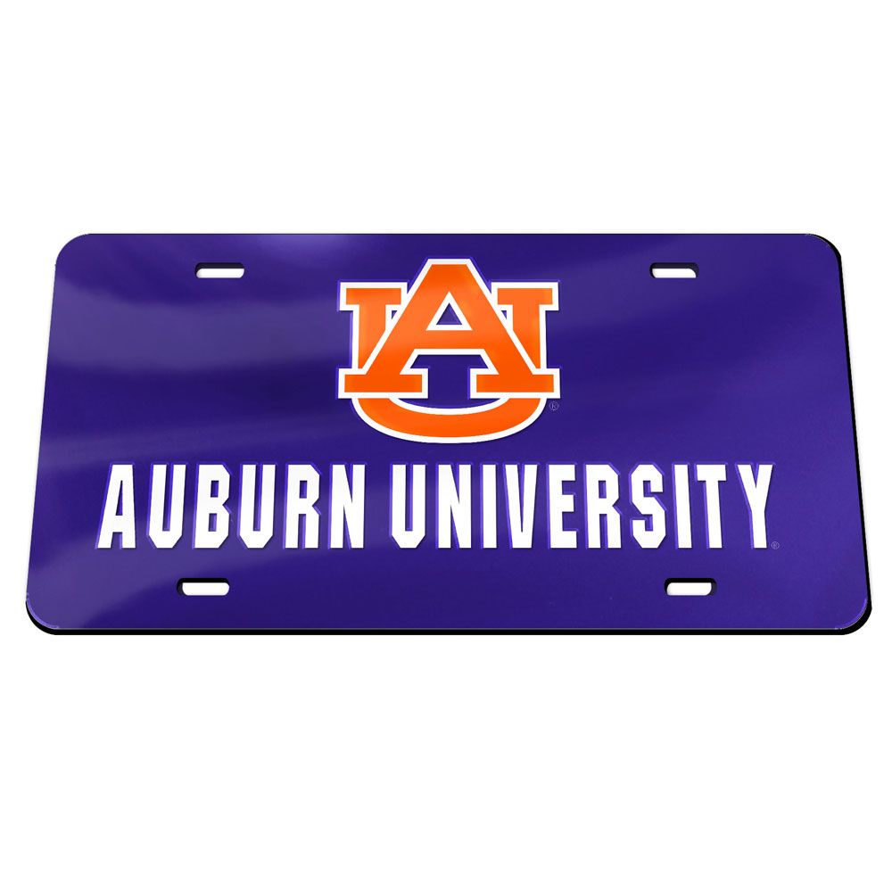 Auburn Tigers Acrylic Classic License Plates | AtlanticCoastSports